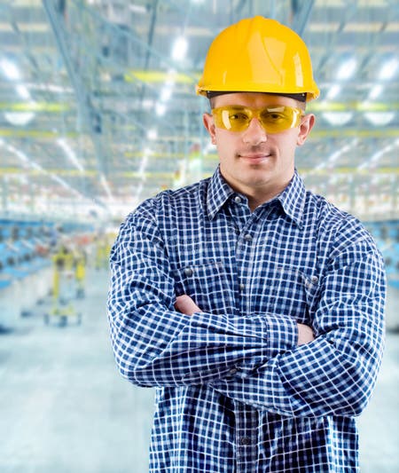 Worker at work stock image. Image of goggles, factory - 24179287