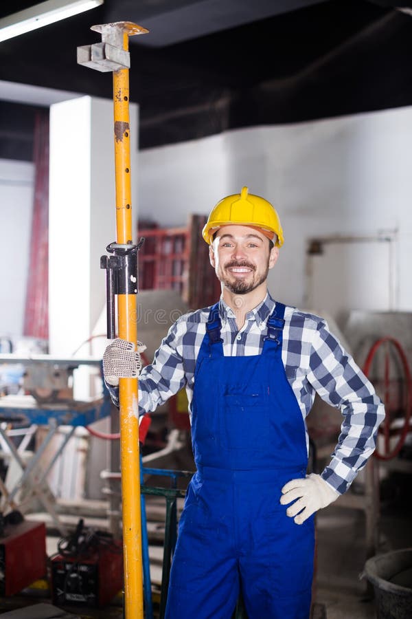 Worker Work with Angle Grinder Stock Photo - Image of person, neatness ...