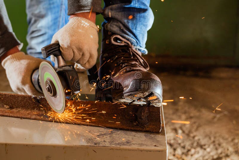 Worker Working of a Grinding Machine Stock Image - Image of machine ...