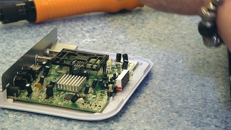 Worker Working with PCB Boards Stock Video - Video of person ...