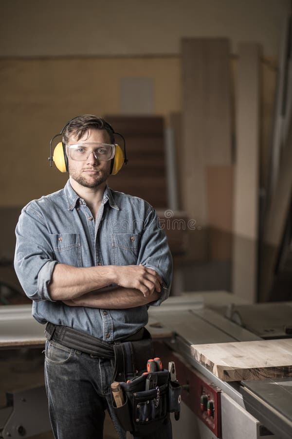 Worker at the Working Table Stock Image - Image of male, joinery: 59954785
