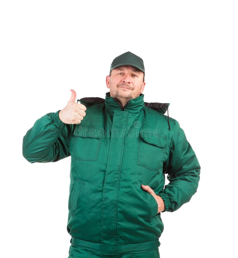 Worker in workwear. stock image. Image of people, okey - 42815957