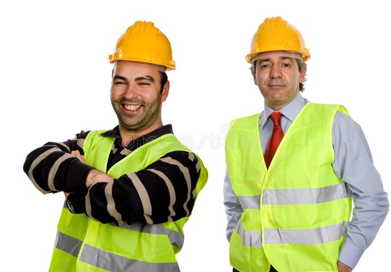 Workers stock photo. Image of contractor, isolate, factory - 10799324