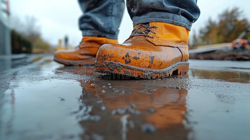 Construction Workers Difficult Weather Stock Photos - Free & Royalty ...