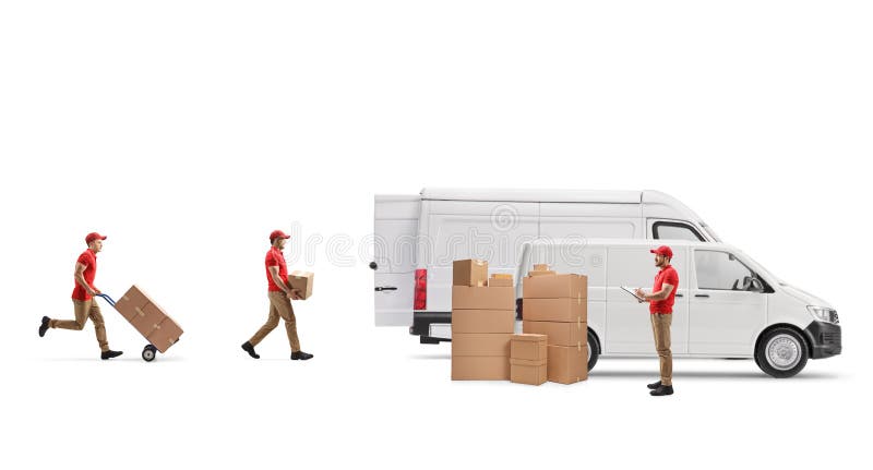 Loading vans stock photo. Image of factory, building, sending - 5810622