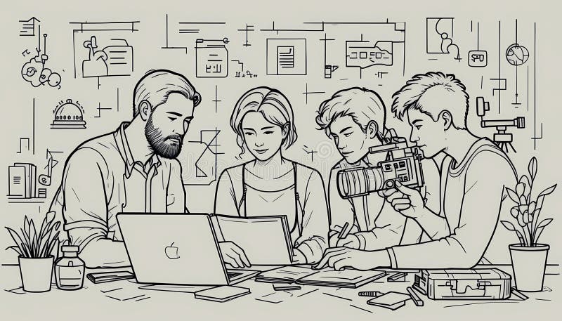 Workers Collaborate on Projects Emphasizing Unity and Diversity during ...