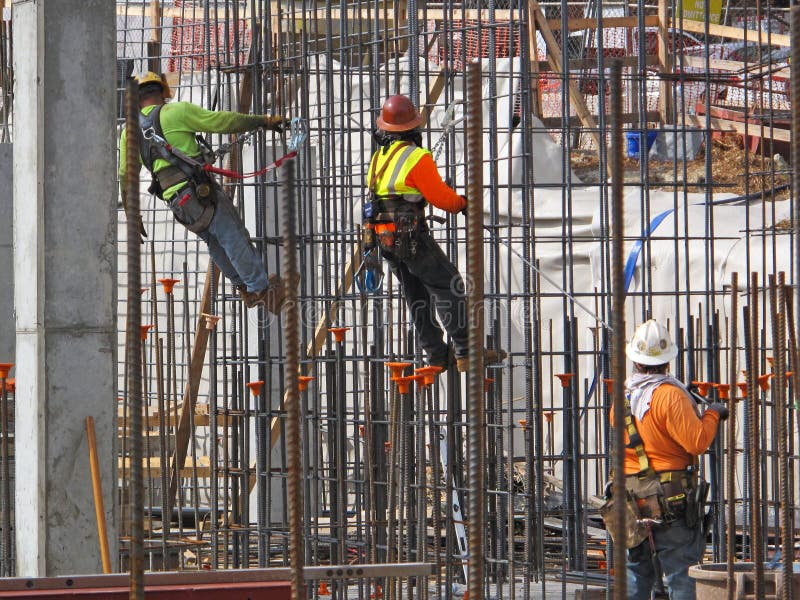 Workers on a Commercial Building Site. Editorial Image - Image of ...