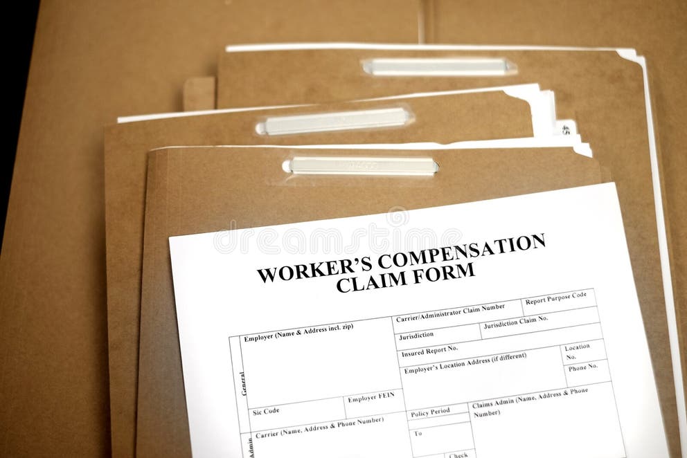 Workers Compensation Claim Form Complaint for Work Injury Stock Photo ...