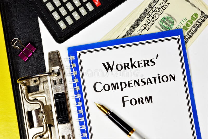 Workers` Compensation Form - Text Inscription on the Form in the Folder ...