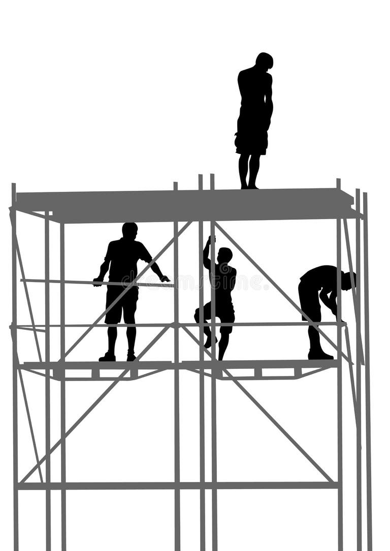 Construction Workers Outline Stock Illustrations – 1,024 Construction ...