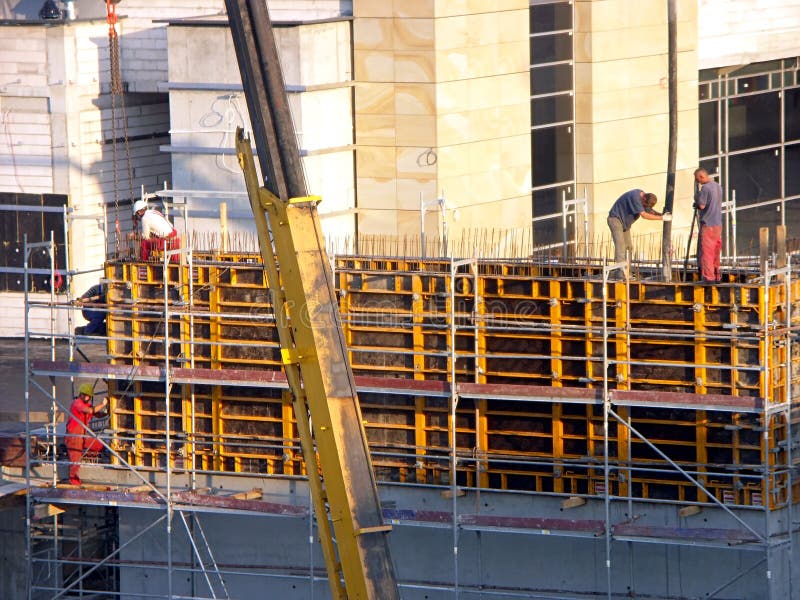 Construction Site Manager With Notepad Stock Photo - Image of ...