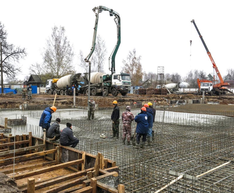 Cement workers editorial stock photo. Image of person - 55277448