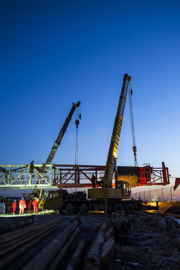 Workers in the Construction Site Work Editorial Image - Image of ...