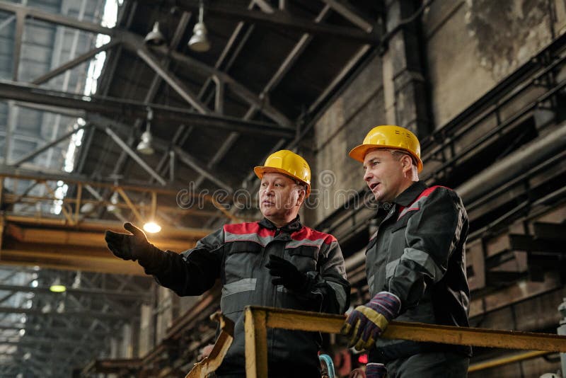 Workers Controlling the Work Stock Photo - Image of working, males ...
