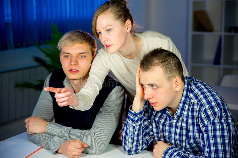 Workers doing a boring job stock photo. Image of professional - 89678454