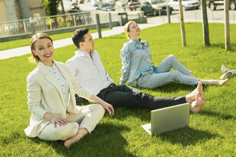 It Workers Doing Their Job at Green Park Stock Photo - Image of ...