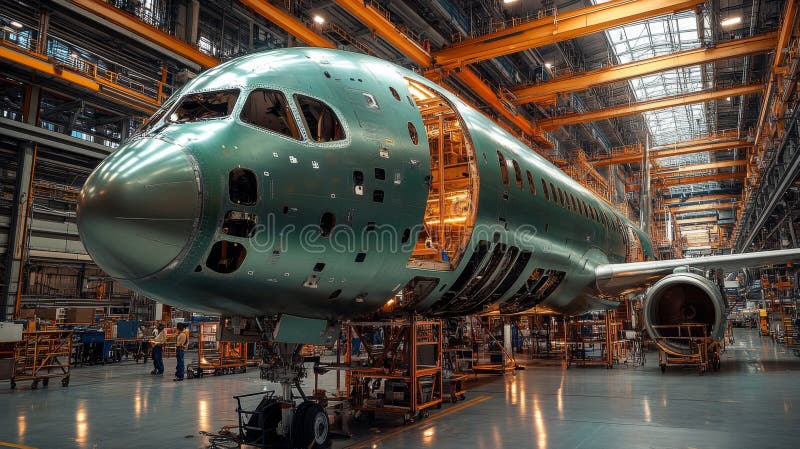 Aircraft Assembly Process in a Large Manufacturing Facility with ...