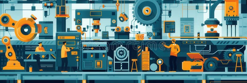 Workers are Engaged in Assembling Various Car Parts and Components in a ...