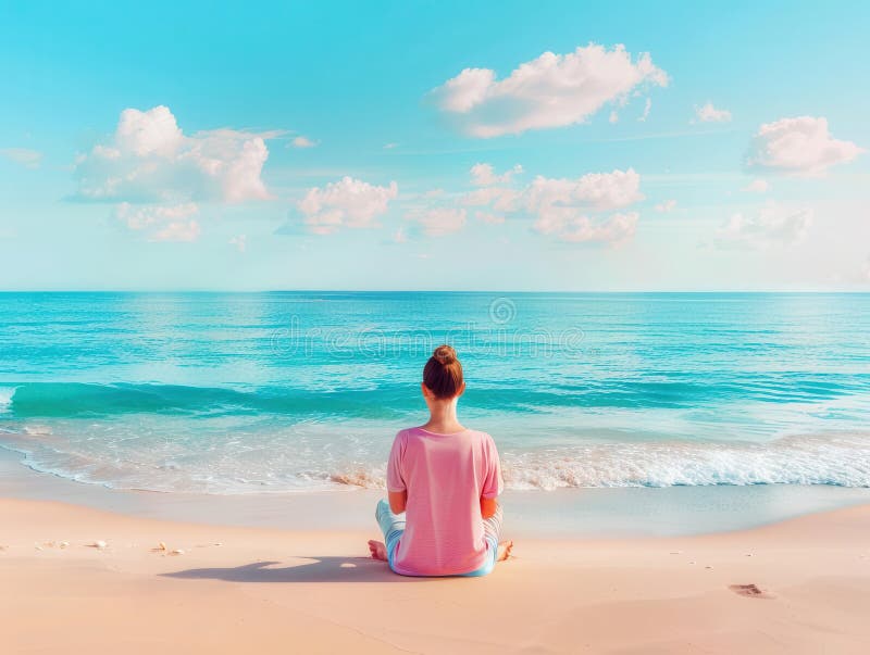 Workers Enjoying a Day at the Beach on Labor Day, Practicing ...