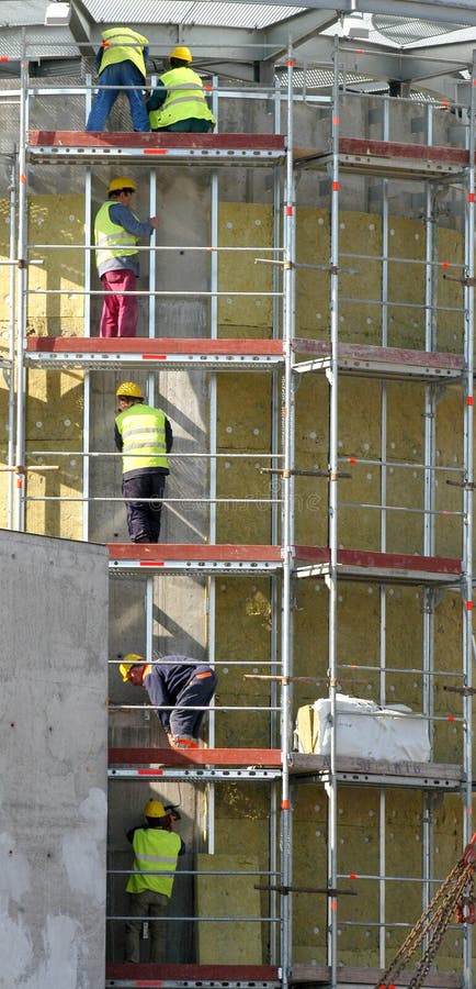 Construction falsework stock image. Image of building - 6115165