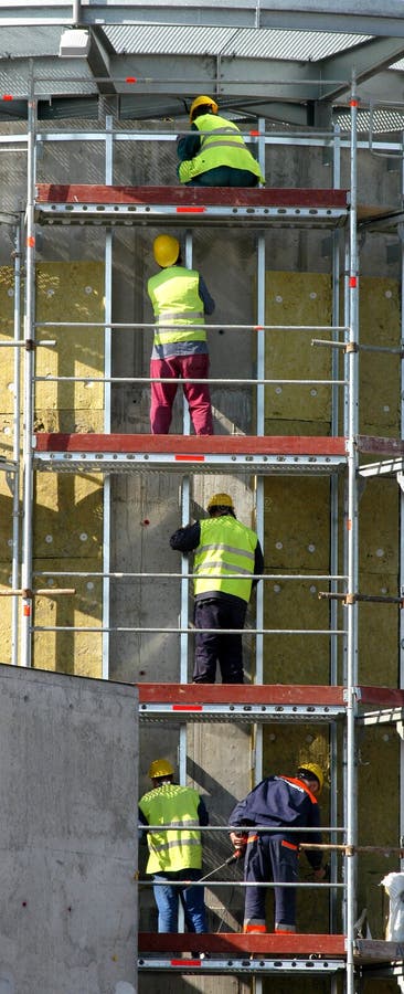 Workers on falsework stock photo. Image of construction - 2318566