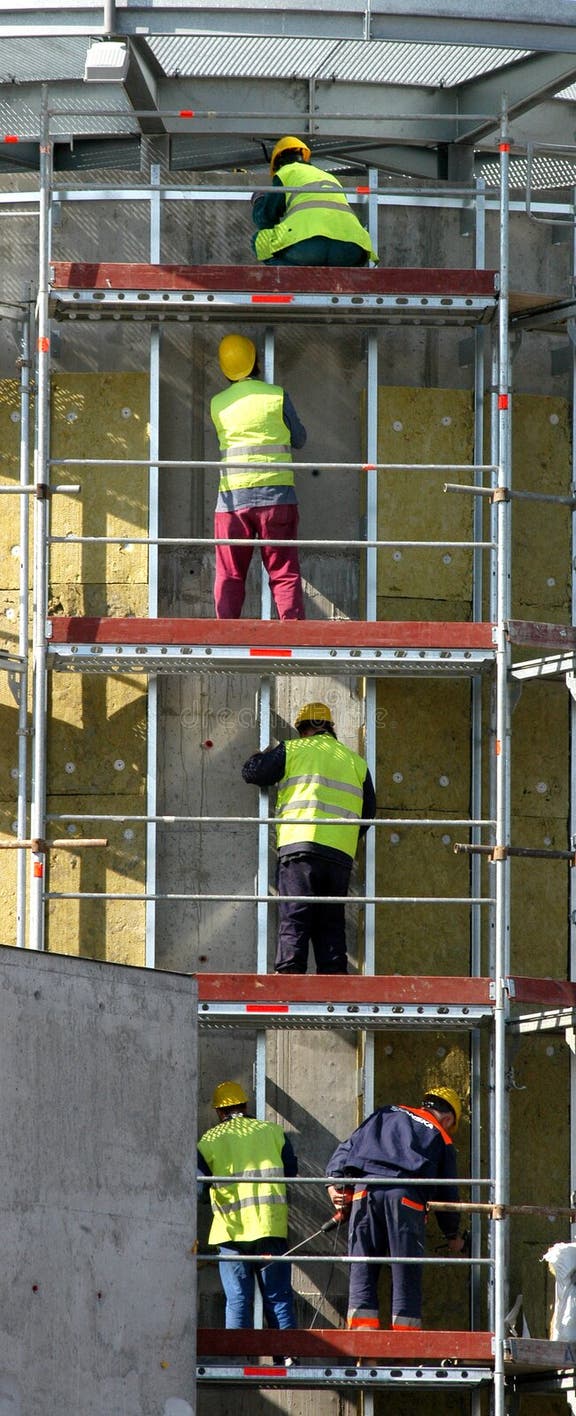 Workers on falsework stock photo. Image of construction - 2318566
