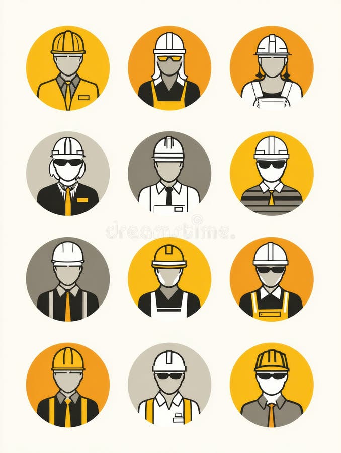 Workers in Helmets Represent Safety and Commitment To Clean Practices ...