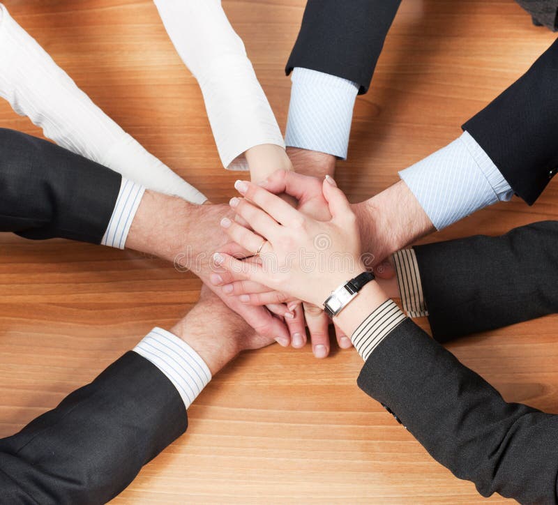 Human hands in teamwork stock image. Image of close, integrity - 22216191