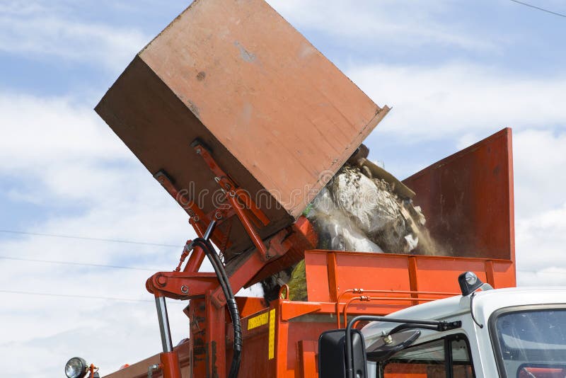Loading Garbage from the Tank Stock Image - Image of collection ...