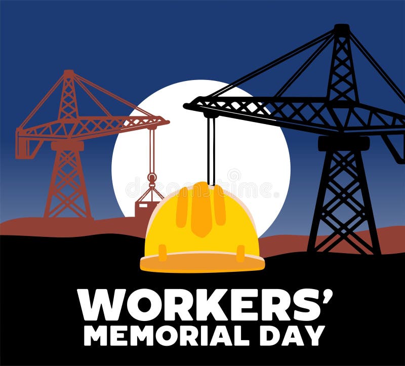 Workers Memorial Day for All Workers Stock Vector - Illustration of ...