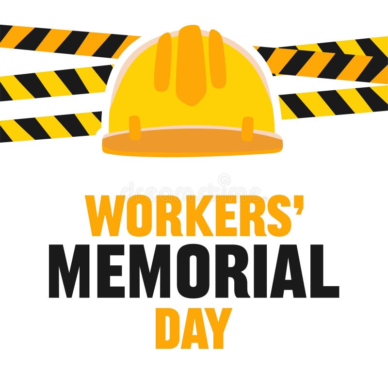 Workers Memorial Day for All Workers Stock Vector - Illustration of ...