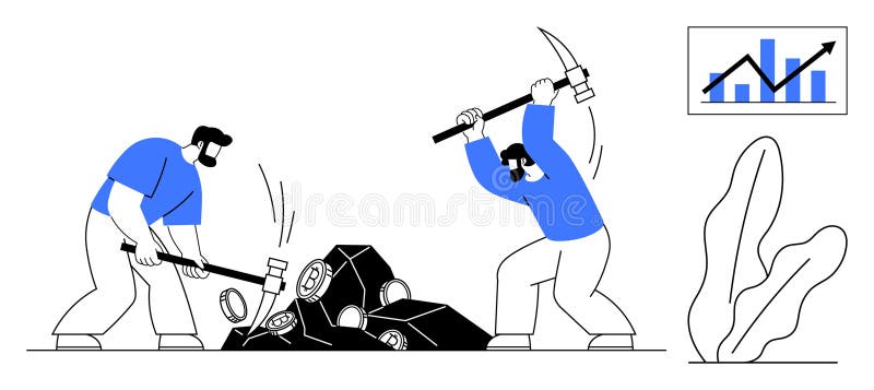 Men Breaking Rocks Stock Illustrations – 10 Men Breaking Rocks Stock ...