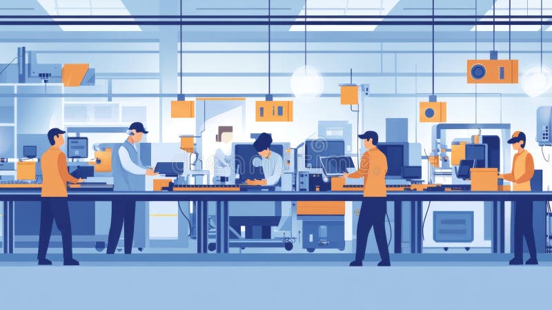 Assembly Line Equipment Stock Illustrations – 33,010 Assembly Line ...