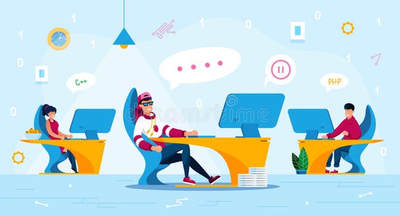 Programmers Motivation Problem Flat Vector Concept Stock Vector ...