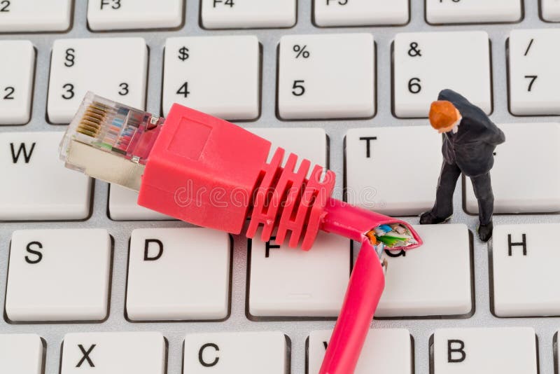 Workers, Network Connector, Keyboard Stock Image - Image of defect ...