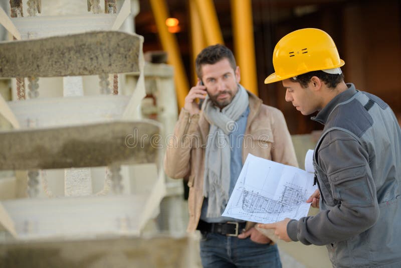Workers at Paper Mill Factory Stock Image - Image of hardhat, factory ...