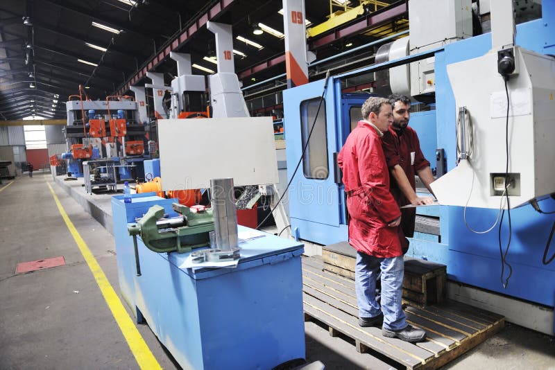Workers people in factory stock image. Image of drill - 14537585