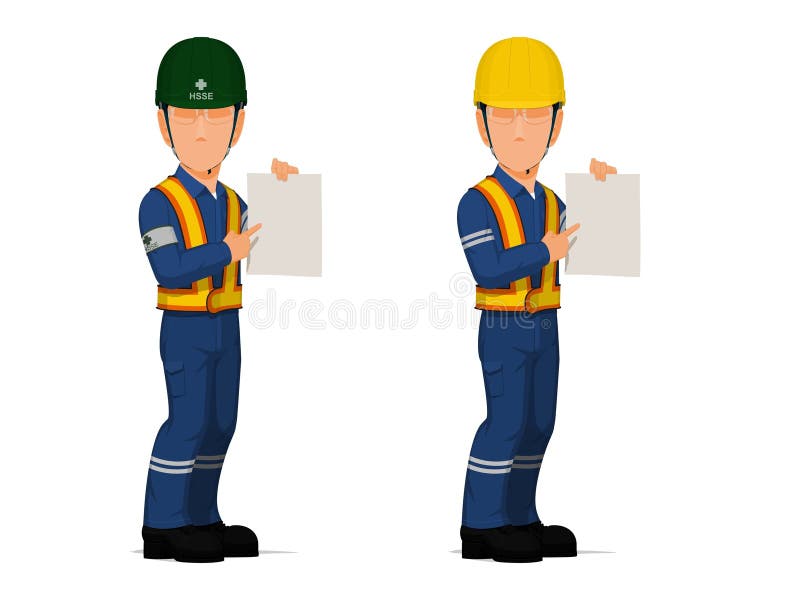 Workers are Pointing To the Empty Paper on White Background Stock ...