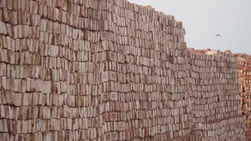 Stacks of Bricks Ready for Construction at a Building Site Stock ...