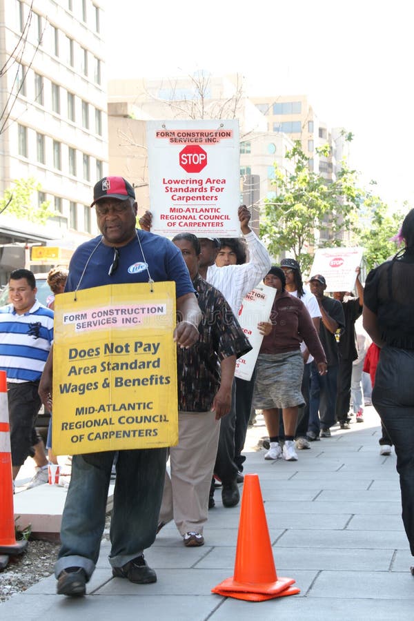 Workers are Protesting on the Streets of America Editorial Photo ...