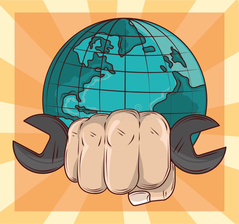 Workers rights poster stock vector. Illustration of protest - 32291500