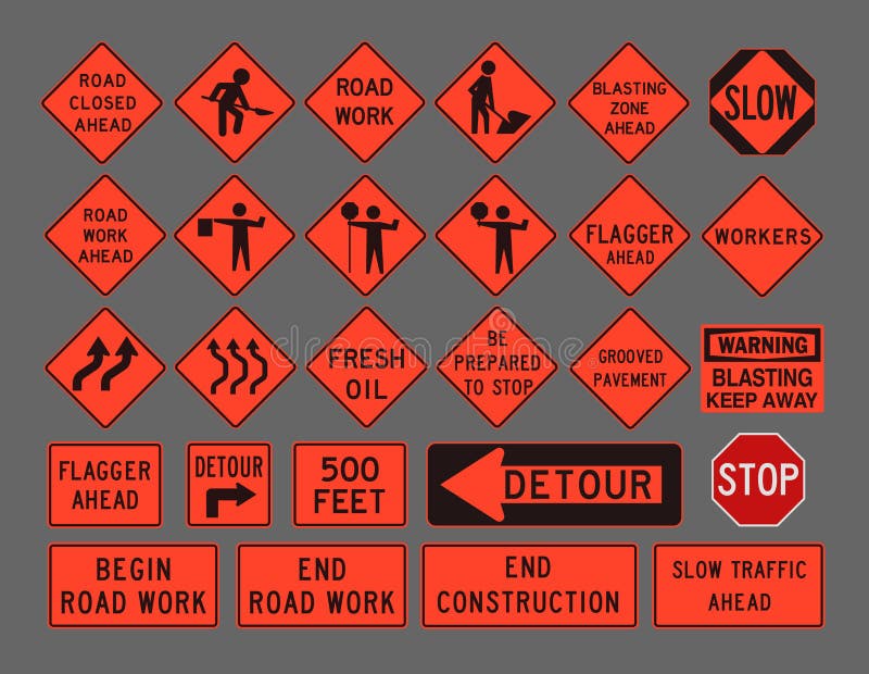 Road Construction Signs Meanings Construction Work: Construction Work
