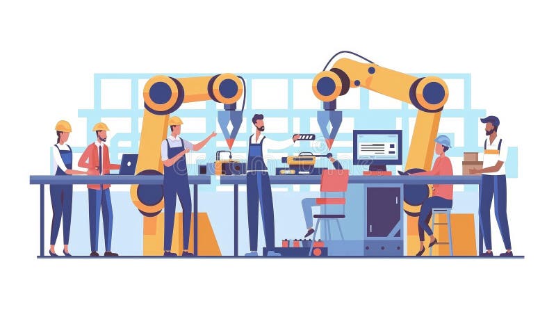 Modern Automated Factory Workflow Stock Photo - Image of quality ...