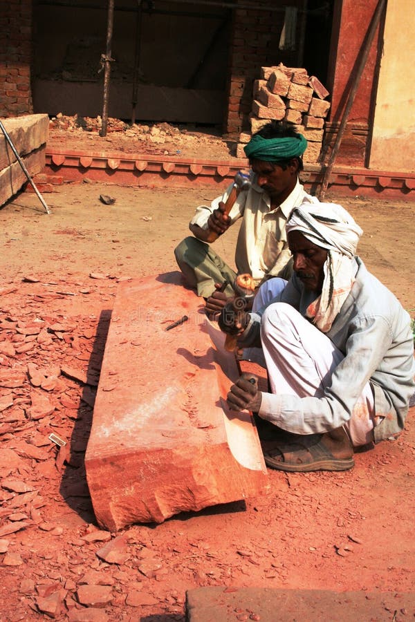 Workers in rural India editorial stock photo. Image of cutting - 17861108