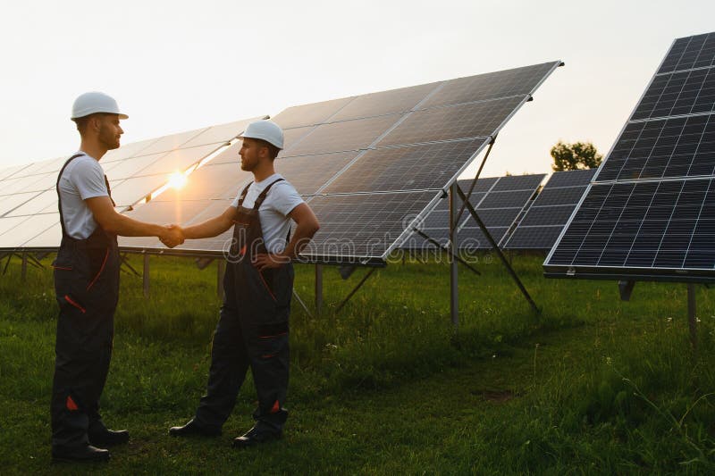 Shaking Hands Solar Panels Stock Photos - Free & Royalty-Free Stock ...
