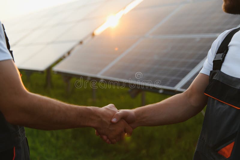 Shaking Hands Solar Panels Stock Photos - Free & Royalty-Free Stock ...