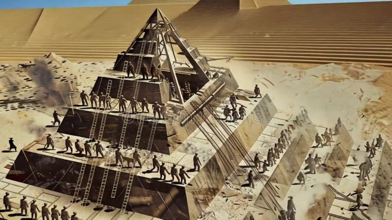 Ancient Pyramid Construction Stock Footage - Video of civilization ...