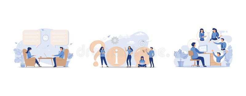 Workers are Sitting at the Negotiating Table, Online Communication ...