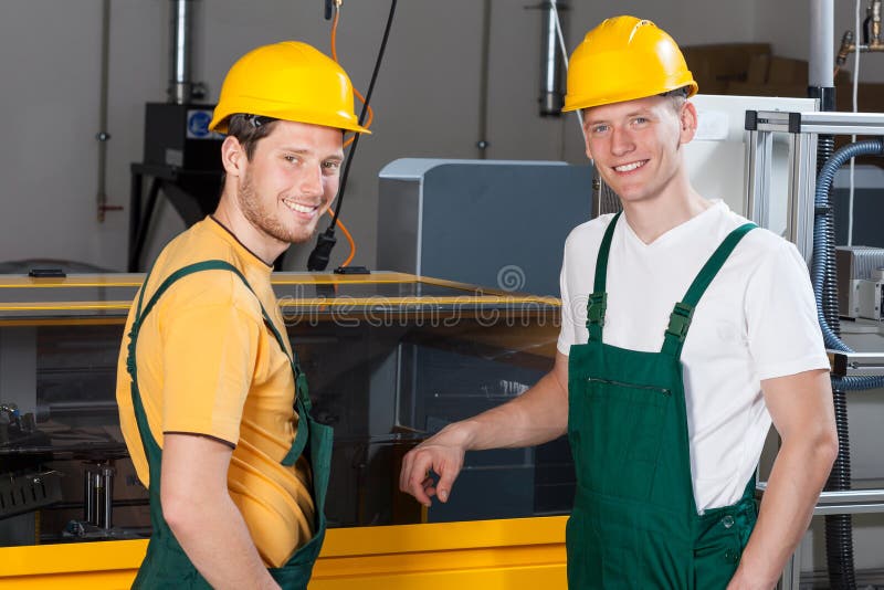 Machine operator at work stock image. Image of manufacturing - 41548721