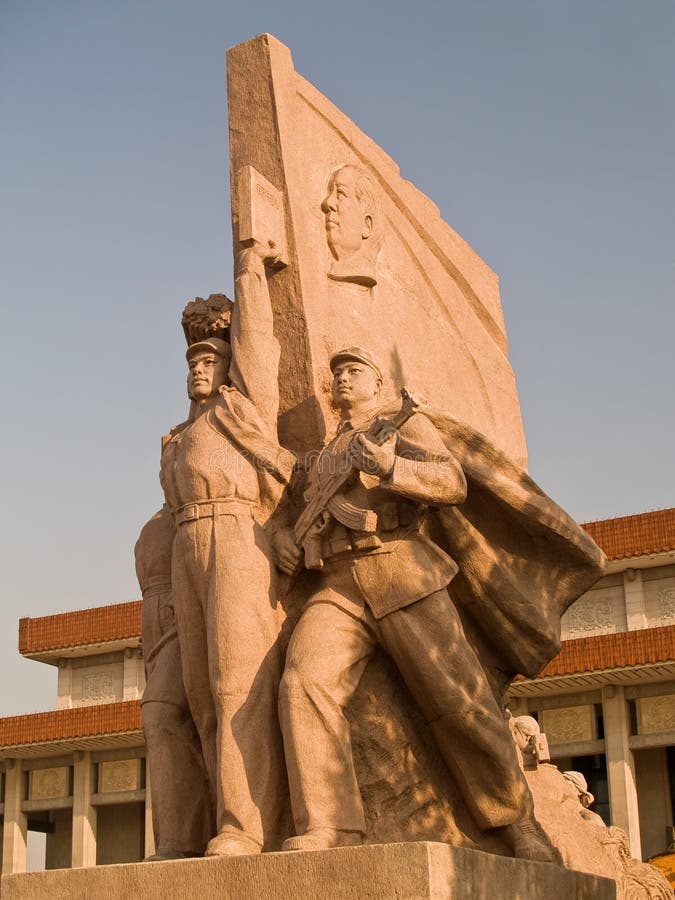 Workers Statue at Tiananmen Square Stock Photo - Image of unesco, army ...